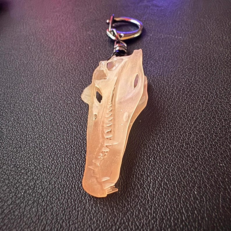 Spinosaurus | Glow in the Dark | Resin Keychain Skull Replica - Etsy