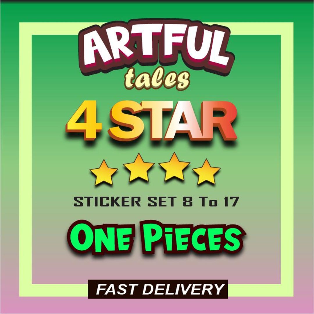 Mogo 4 Star Sticker 1 Pieces - Etsy