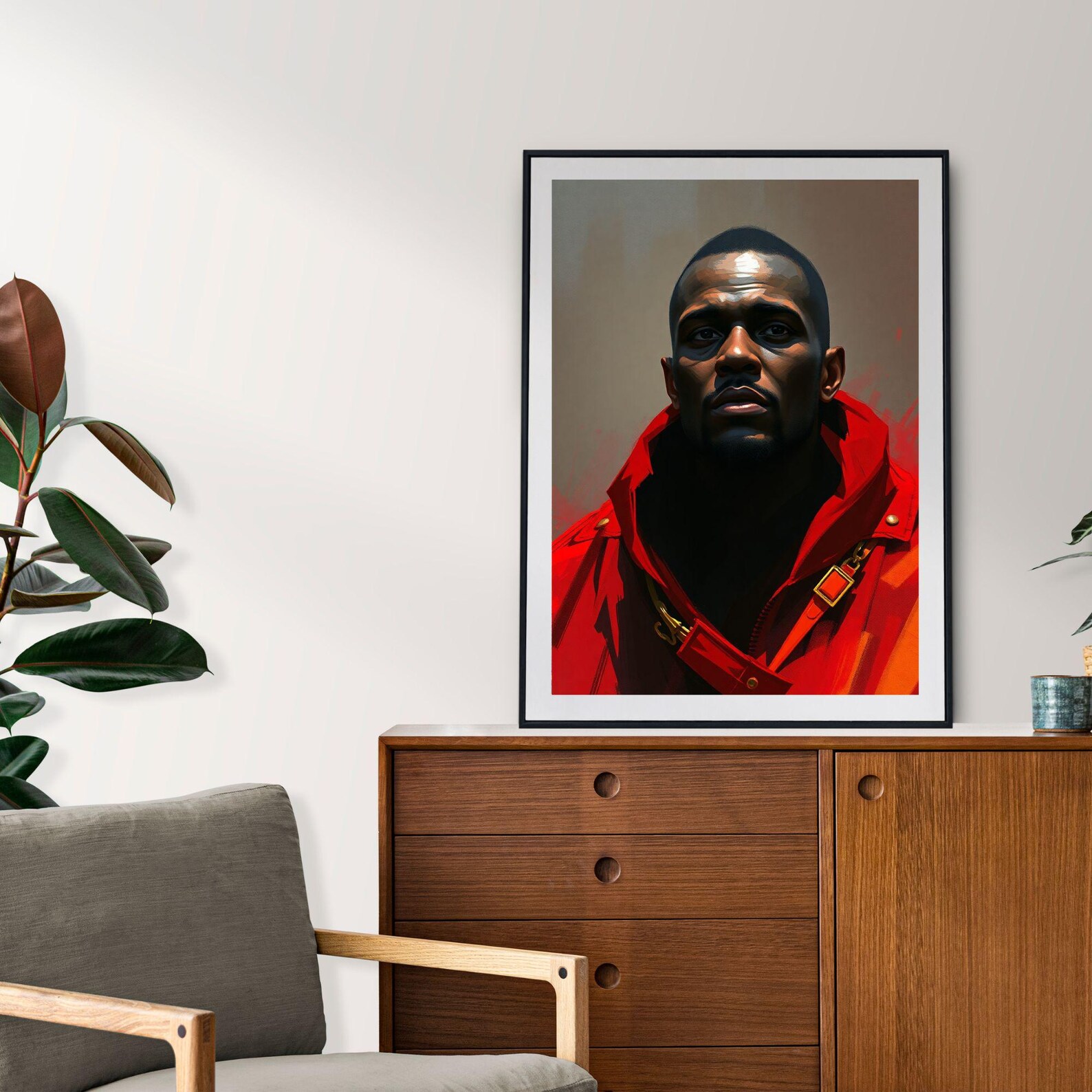 Afro Art Vol.1 | Printable Digital Wall Art | Black Portrait | Afro ...