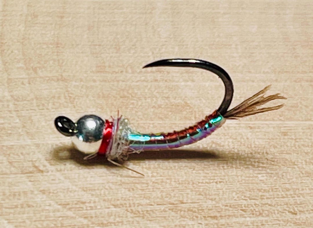 Lance Egan Rainbow Warrior Flies (pack of 3). Size 16 Czech Style Hook ...