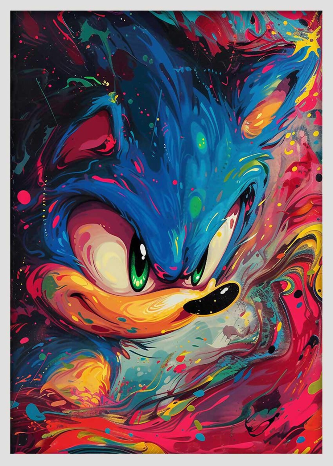 Sonic the Hedgehog Canvas Art Prints, Posters, Wall Art, Wall Decor ...