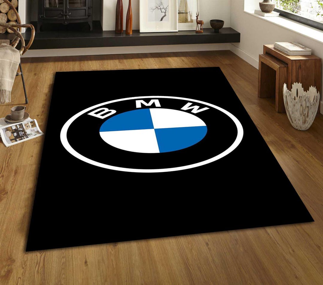 BMW Rug, Bmw Logo Rug, Car Rug, Bayerische Motoren Werke Rug, Car Logo ...