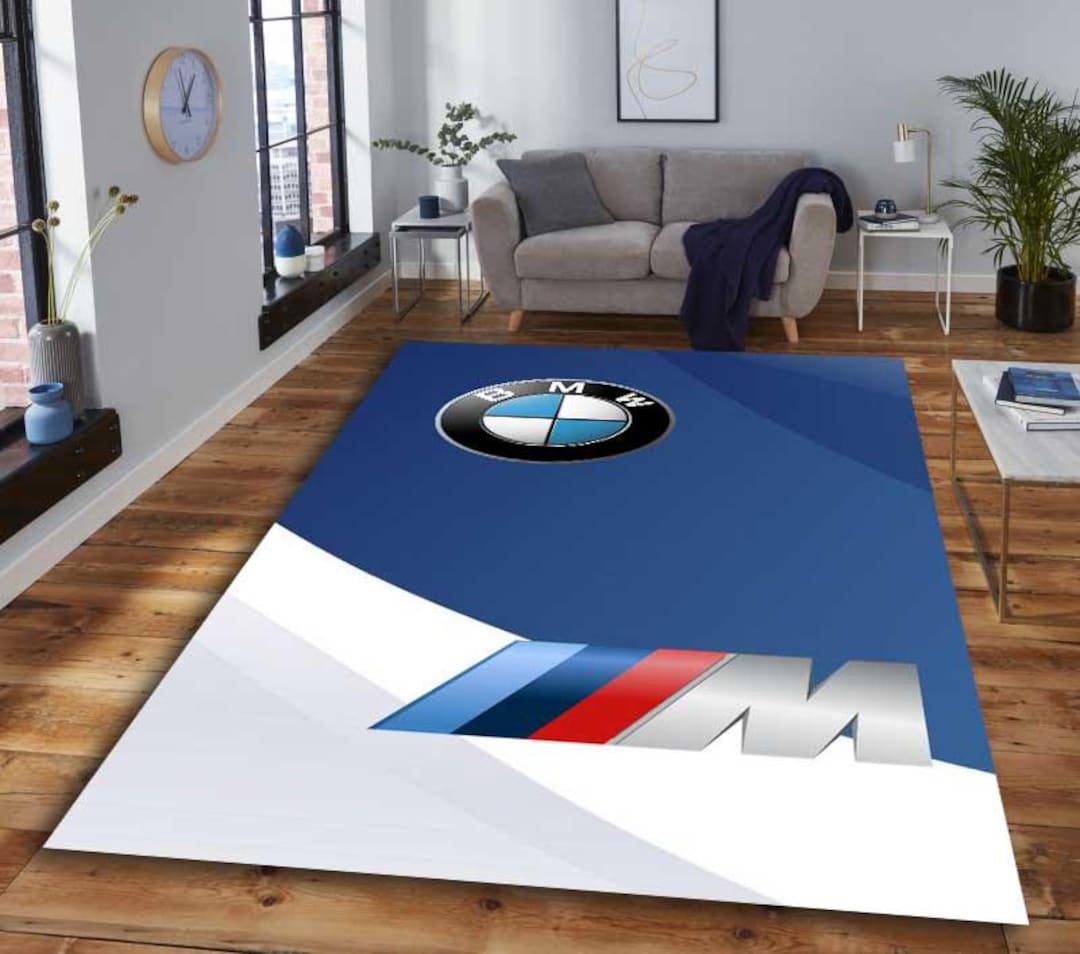 BMW Rug, Bmw Logo Rug, Car Rug, Bayerische Motoren Werke Rug, Car Logo ...