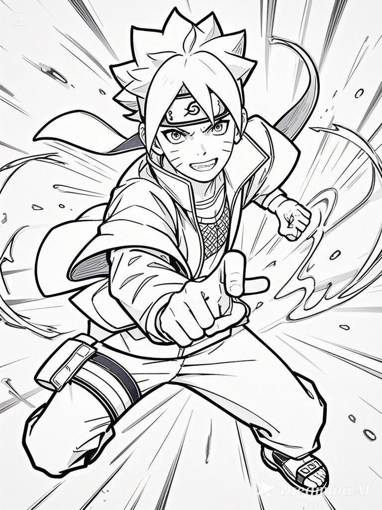 Boruto Coloring Pages / Coloring Book / Coloring for Kids / Coloring ...