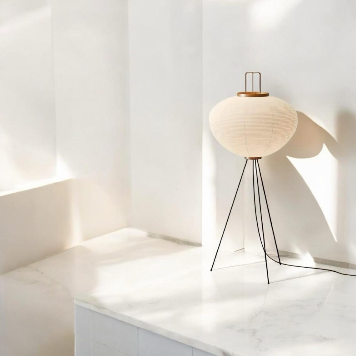 Japanese Noguchi Akari Rice Paper Floor Lampe | Elegant Desk Light ...