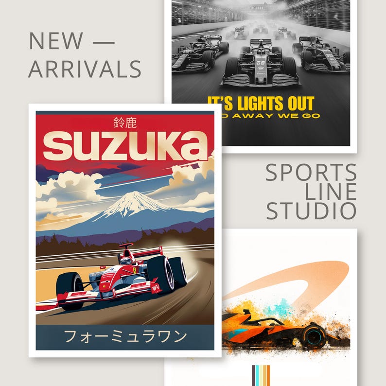 Suzuka Circuit Poster | Japanese Grand Prix Track Map Print | F1 Japan ...
