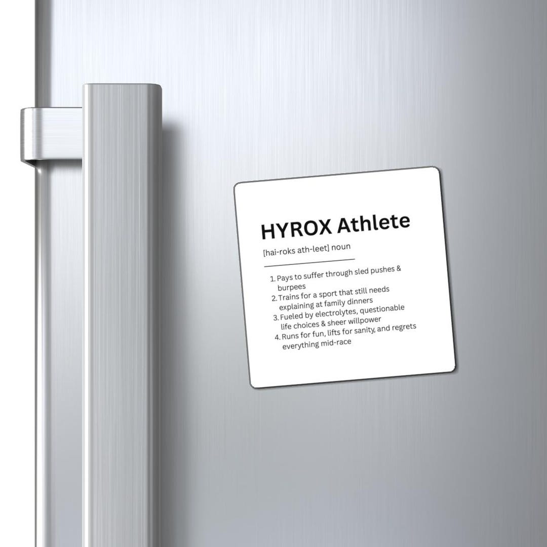 HYROX Athlete Definition Magnets | Funny Fitness Magnet for Fridge ...