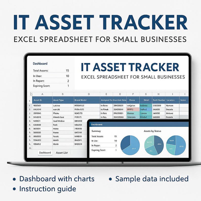 IT Asset Tracker Excel Template | Equipment Inventory Spreadsheet ...