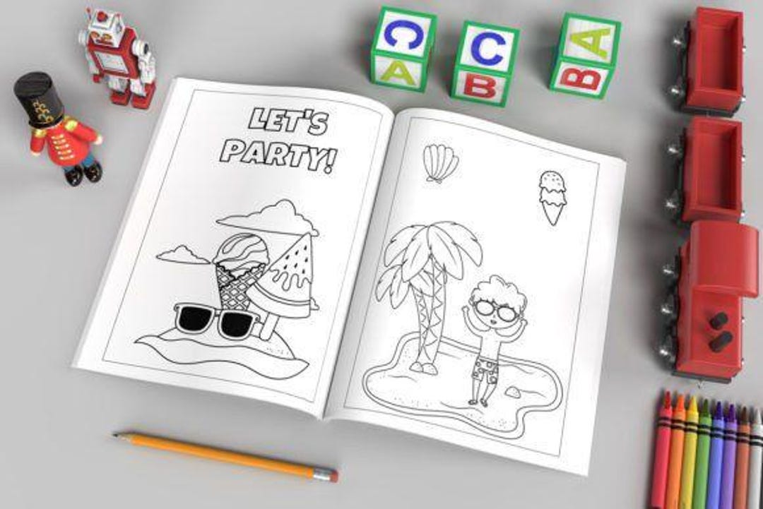 Coloring Book A4 Size Alphabet A to Z - Etsy