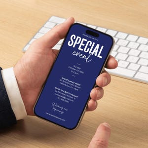 Special Event Opening Invitation Digital Event Invite Special Event ...