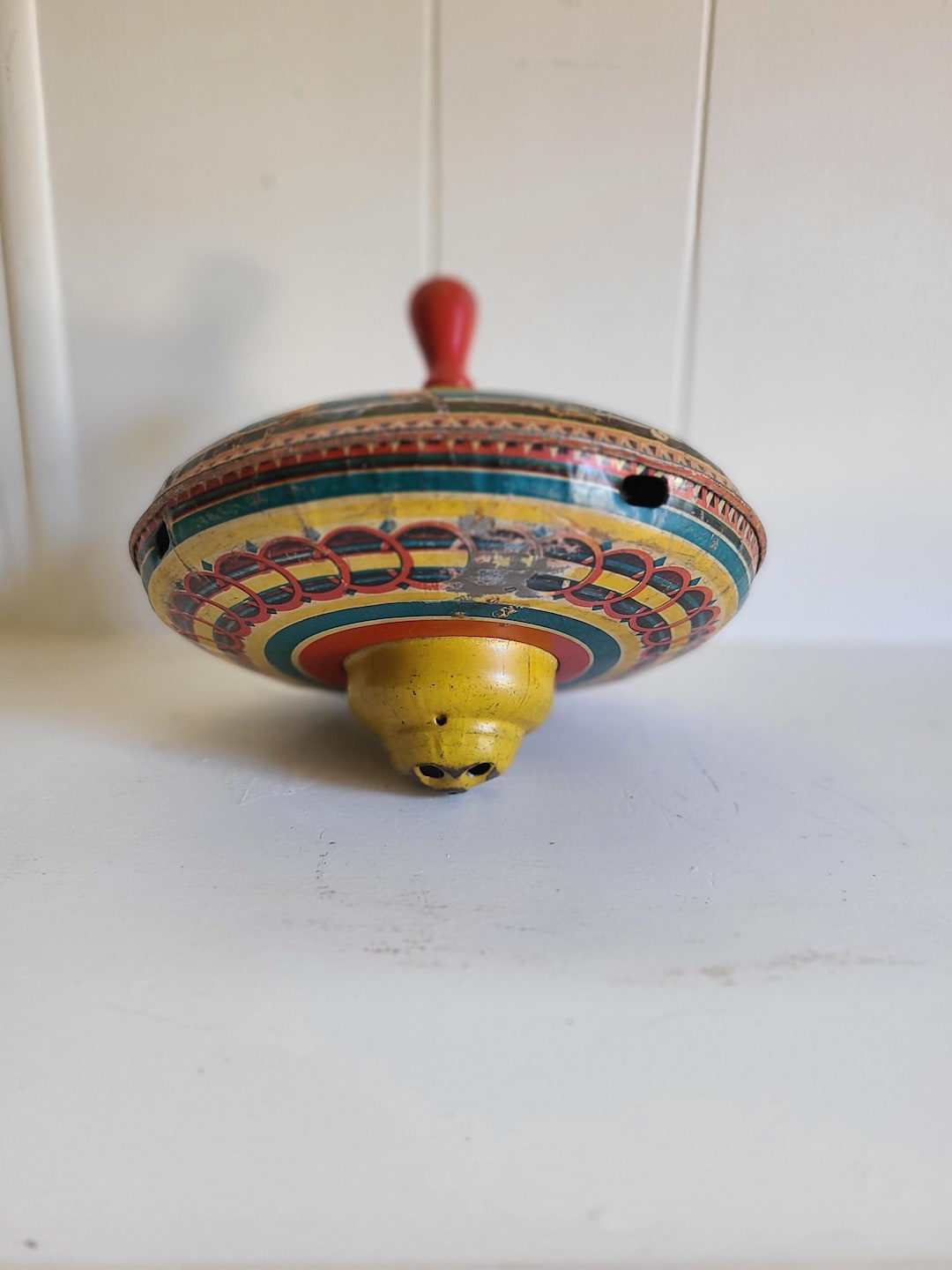 Vintage Spinning Top Humming Top Carousel Tin USA 1950s - Etsy