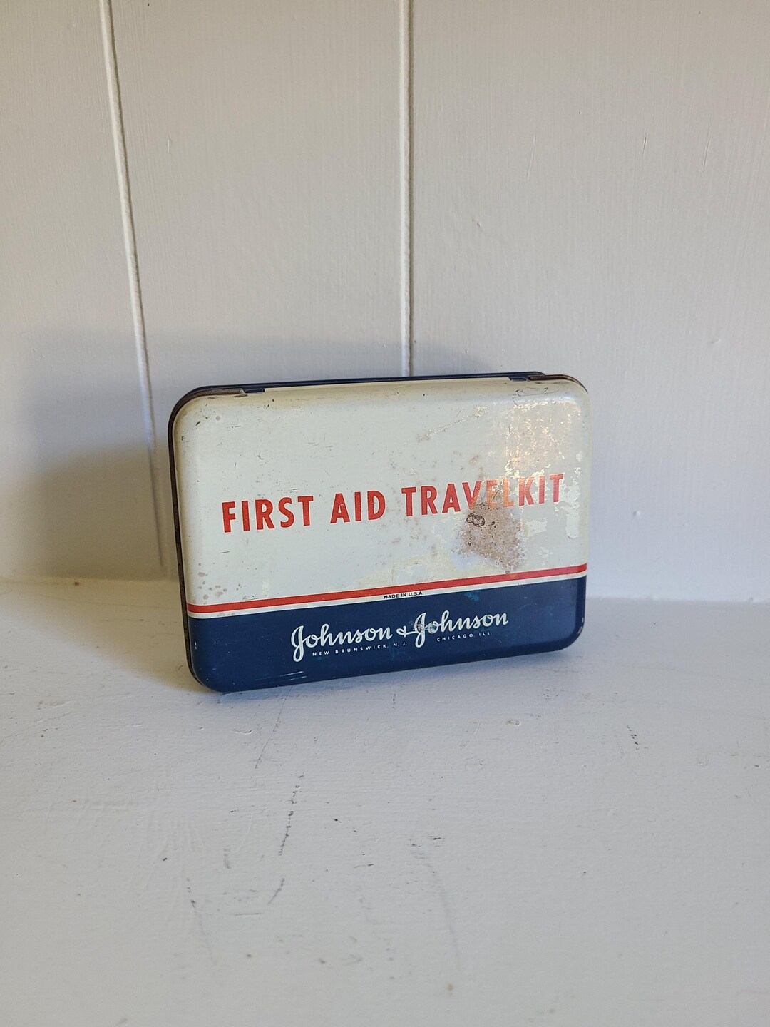 Vintage Johnson & Johnson First Aid Travelkit, Original Supplies | Vtg ...
