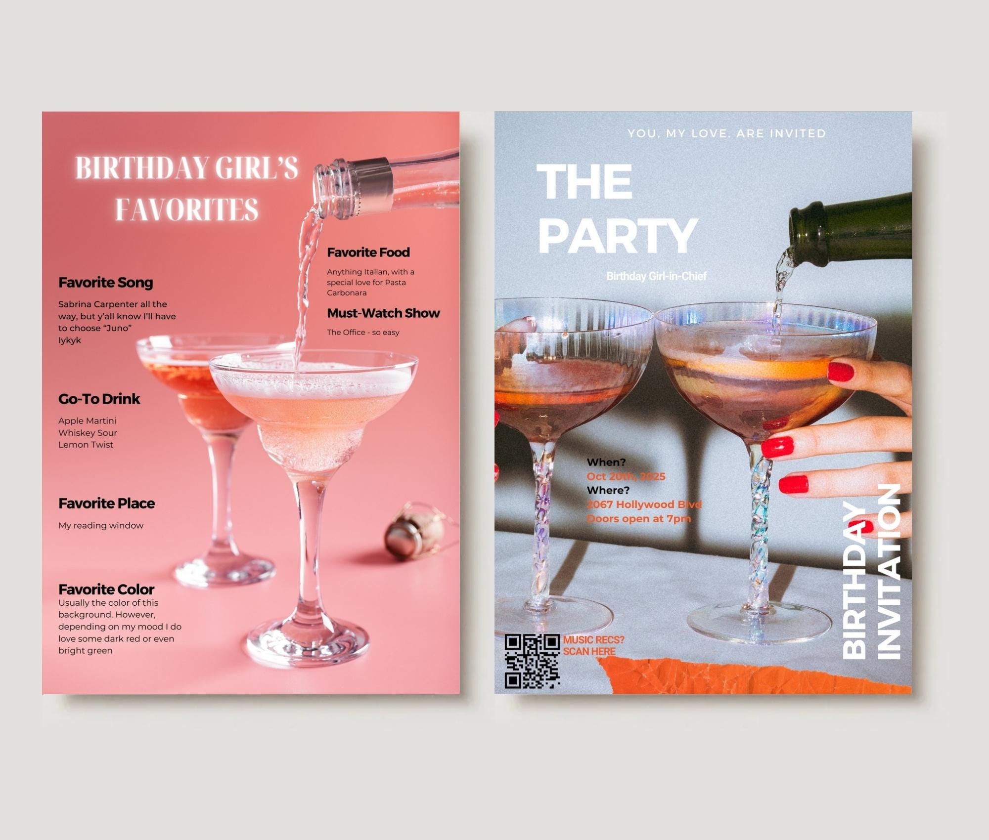 Personalized Birthday Magazine Template | Vogue Style | Birthday ...