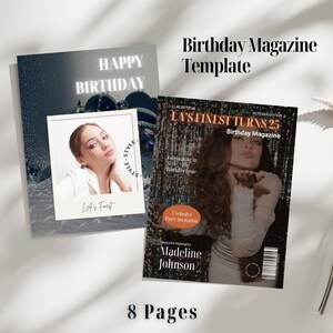 Personalized Birthday Magazine Template | Vogue Style | Birthday ...