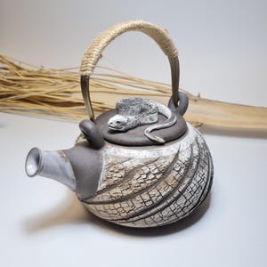 White Snake Teapot, Ceramic Teapot, Art Pottery Teapot, Tea Lover's ...