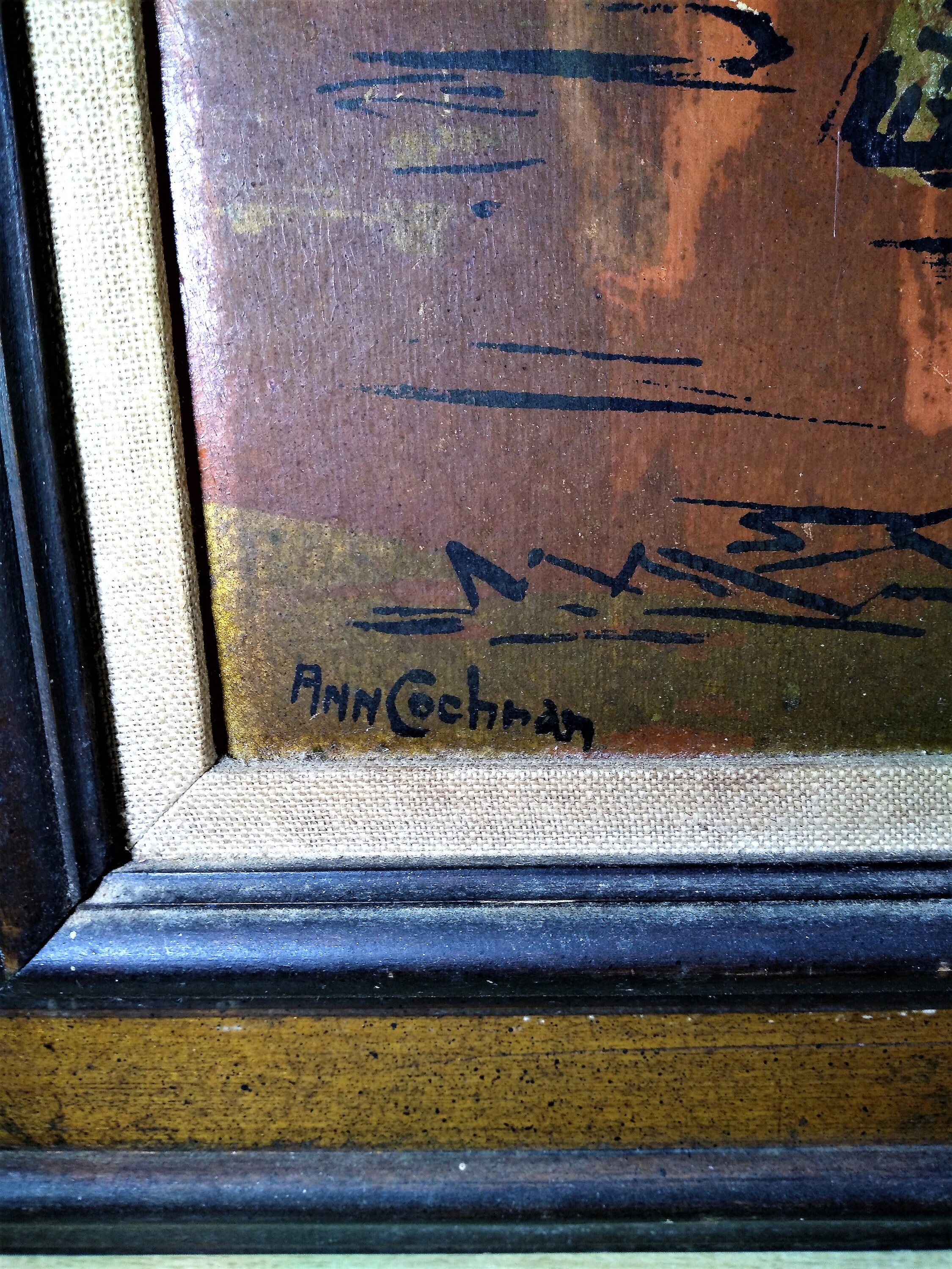 Fabulous Mid Century Ann Cochran Don Quixote Framed Serigraph 32 x 38 ...