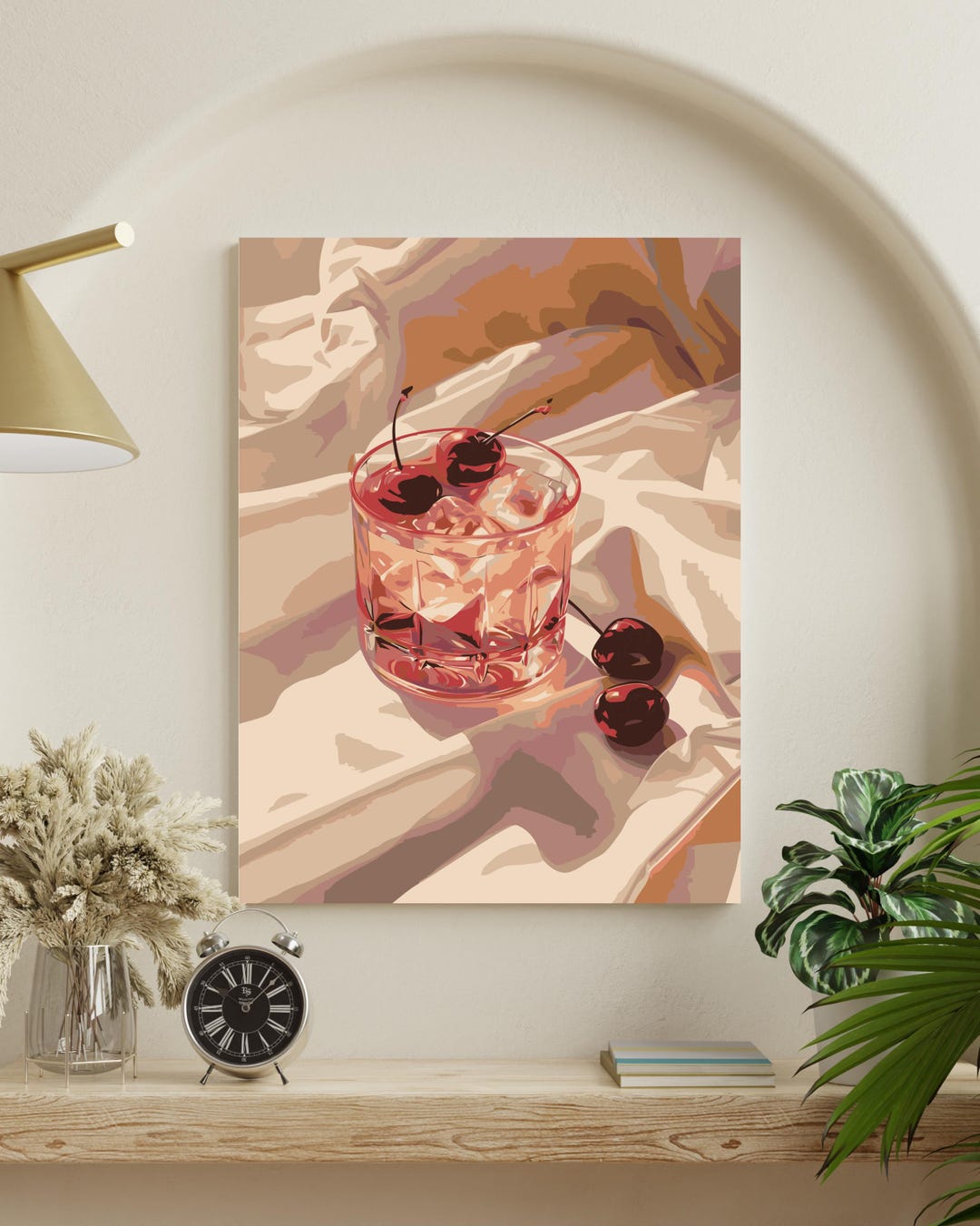 Cocktail Paint by Numbers Kit: Minimalist DIY Painting for Adults - Etsy