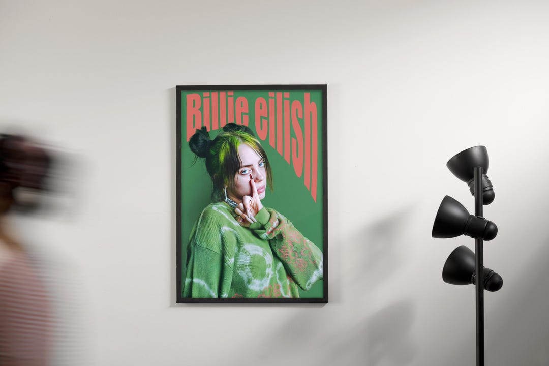 Billie Eilish - Vibrant Icon | Modern Music Poster - Digital Art Poster ...