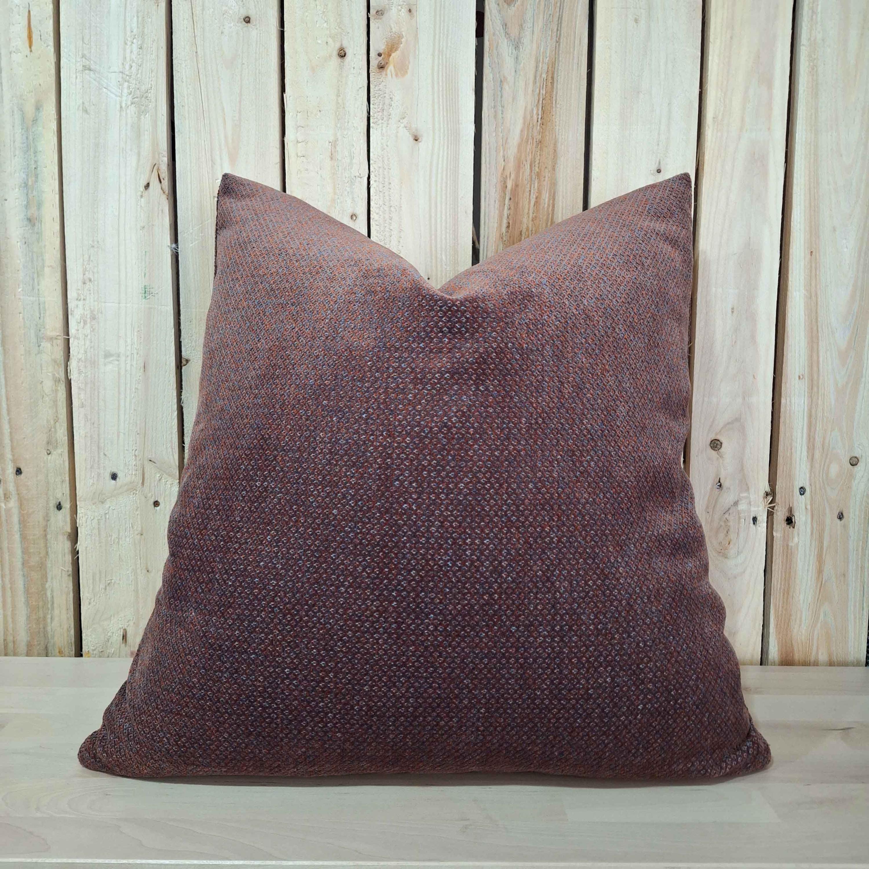 Rusty Copper Woven Fabric Pillow Cover, Stylish Pillowcases, Soft ...