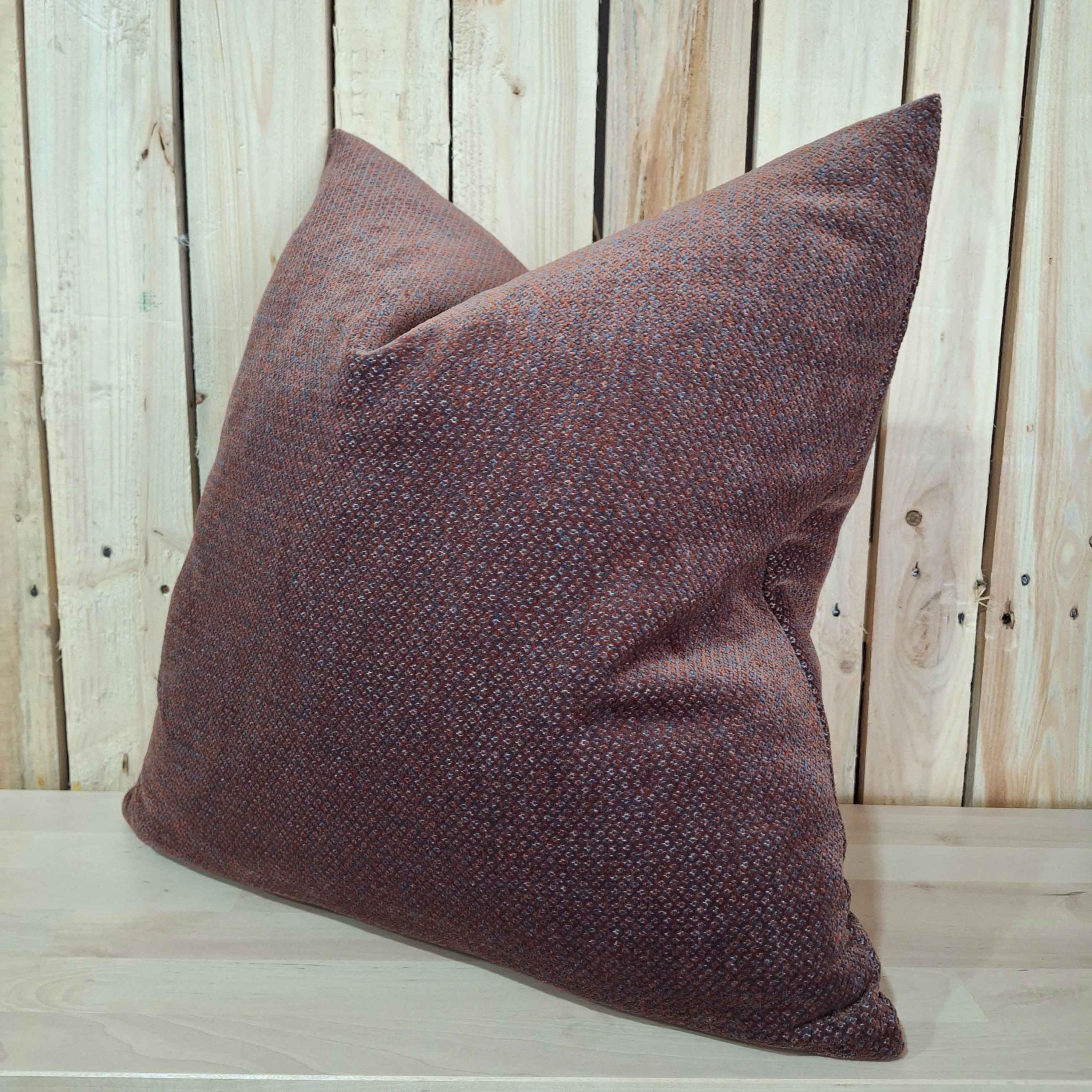 Rusty Copper Woven Fabric Pillow Cover, Stylish Pillowcases, Soft ...