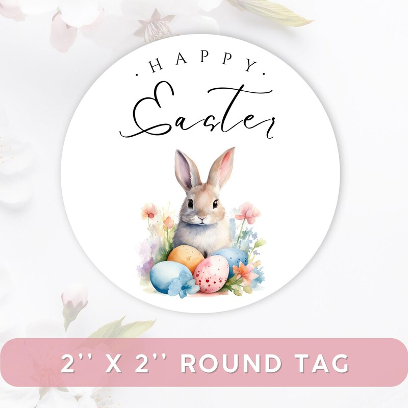Happy Easter Stickers - Etsy