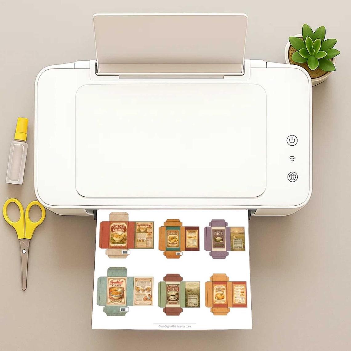 Printable Mini Grocery Boxes 1:12, Dollhouse Food Packaging, Mini ...