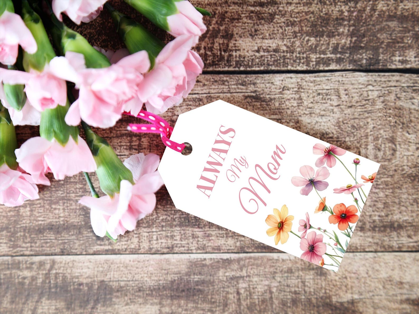 Printable Mother’s Day Gift Tags | Set of 6 Spring Floral Labels ...