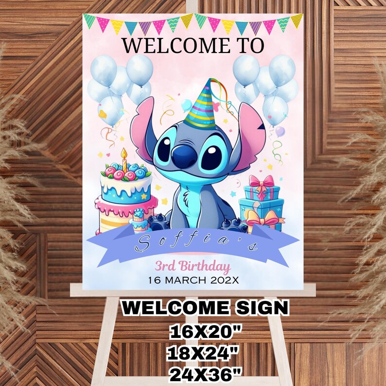Stitch Birthday Invitation Bundle Stitch Girls Birthday Invitation ...