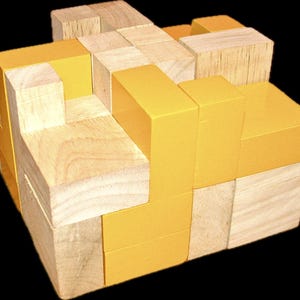Pyramid Puzzle - Yellow - Etsy
