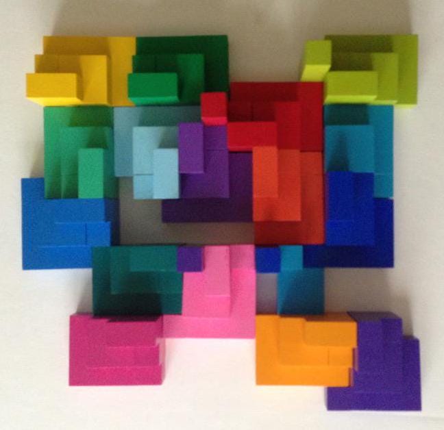 Pyramid Puzzle - Natural - Etsy