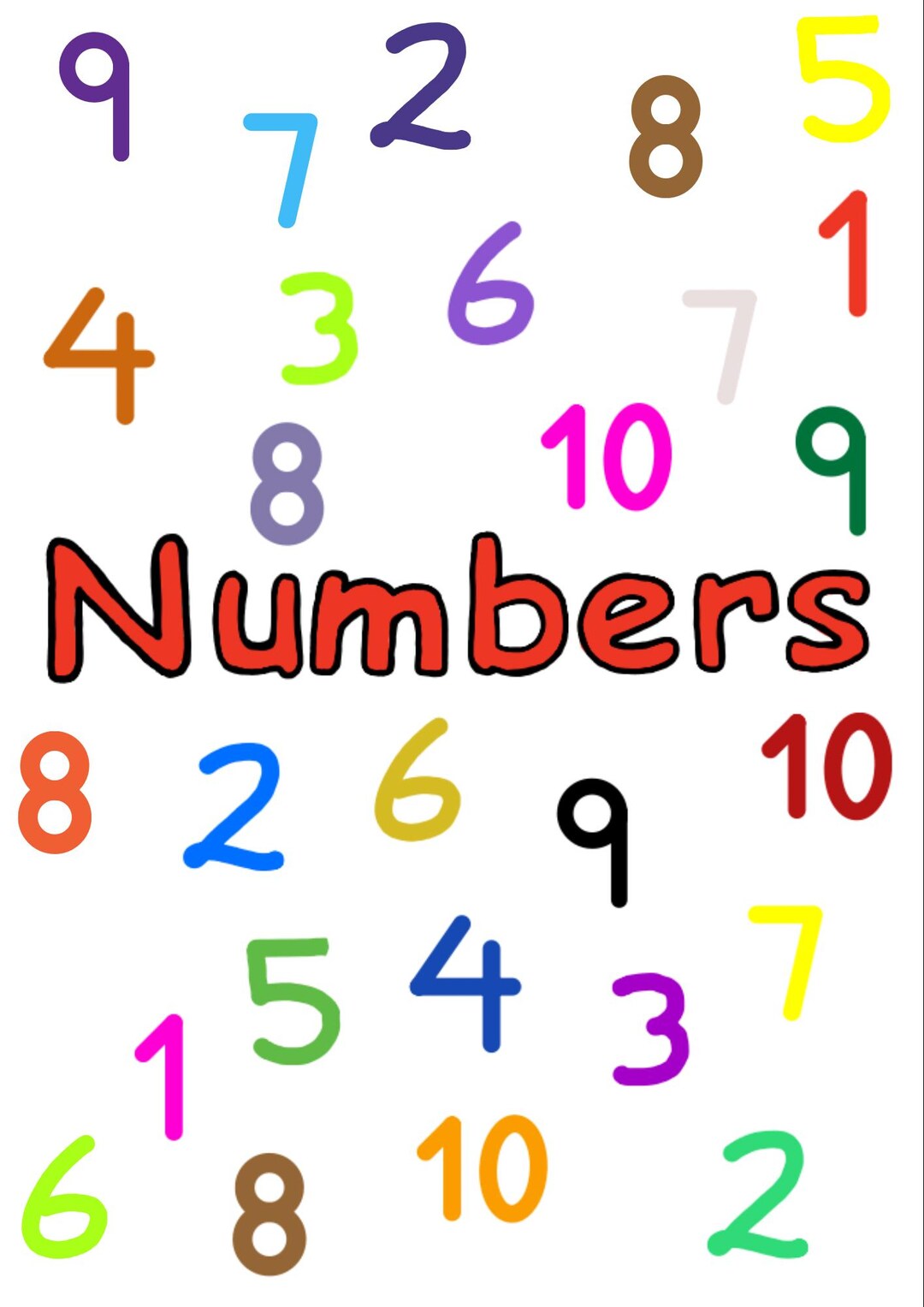 Learn the Numbers: Count to 20! Nrs.1-20, 5-page Printable PDF File ...
