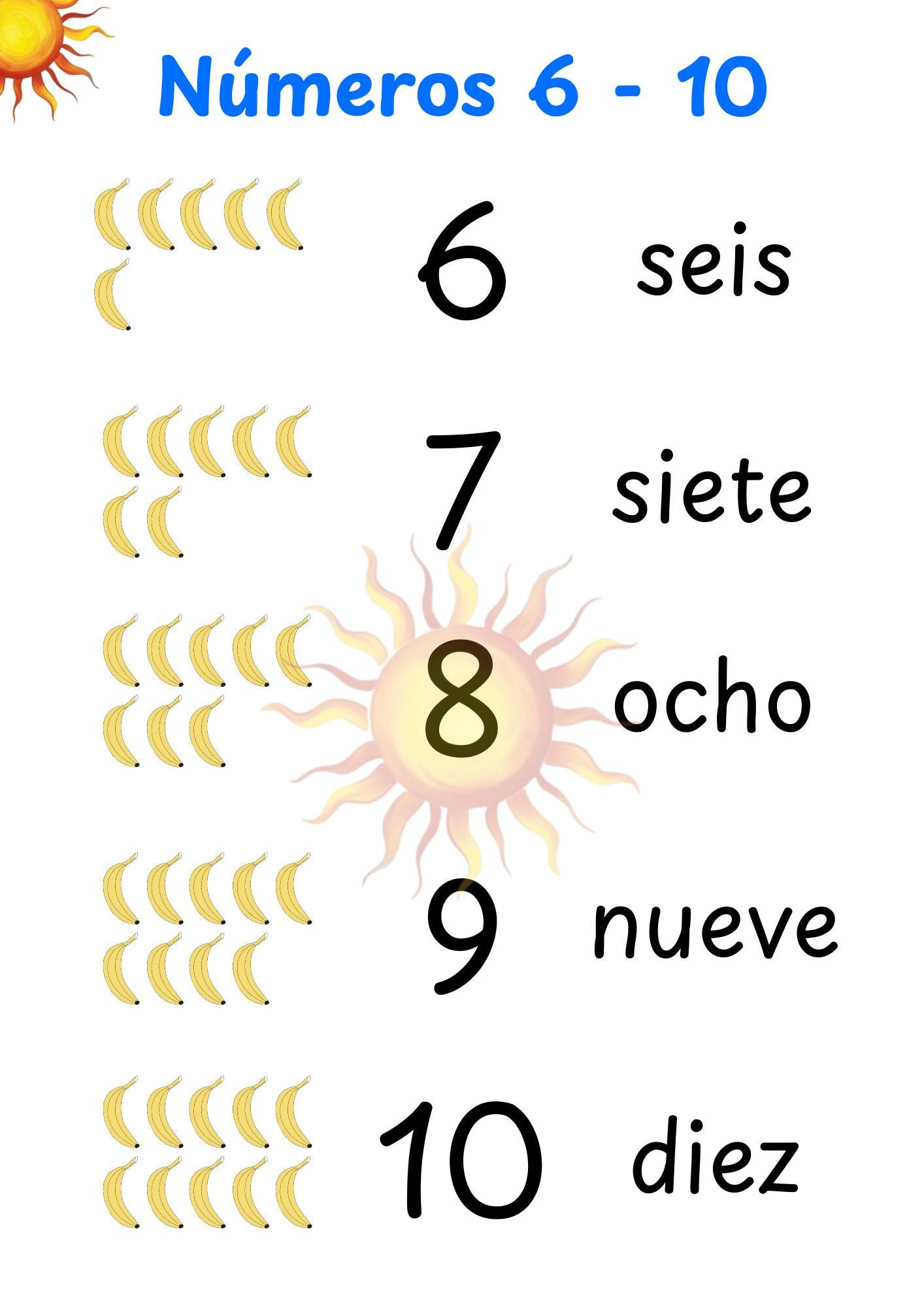 Aprende Los Números: ¡cuenta Hasta 20! Nrs.1-20, Archivo PDF Imprimible ...