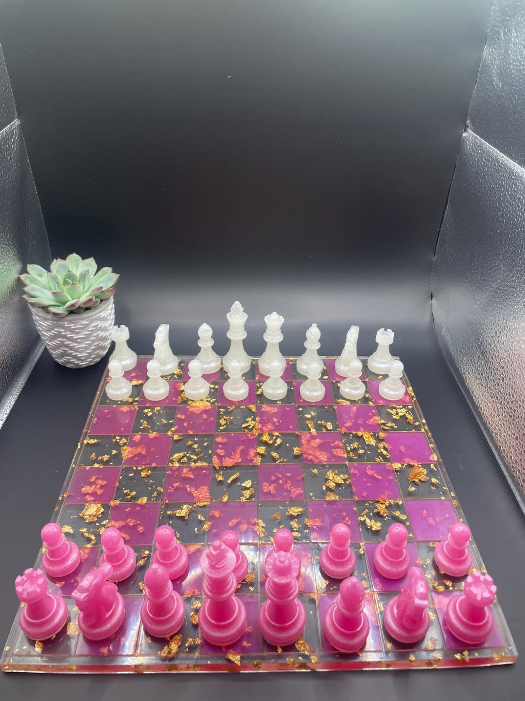Epoxy Resin Chessboard - Etsy