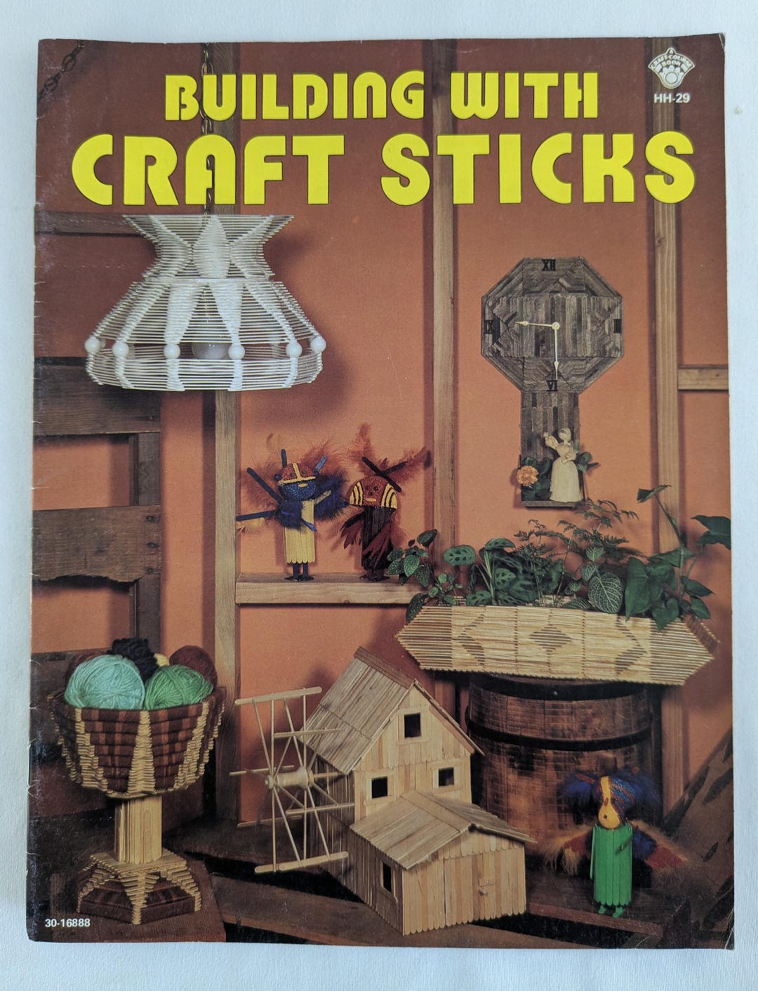Building With Craft Sticks Pattern Instruction Booklet Vintage 1977 - Etsy