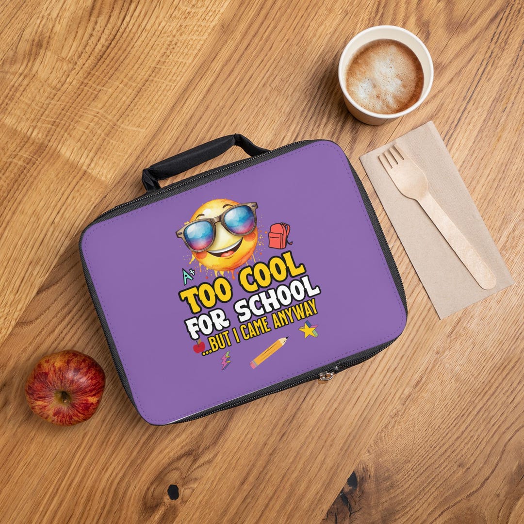 Fun Sun Design Lunch Bag: Insulated Kids Tote, Back to School - Etsy