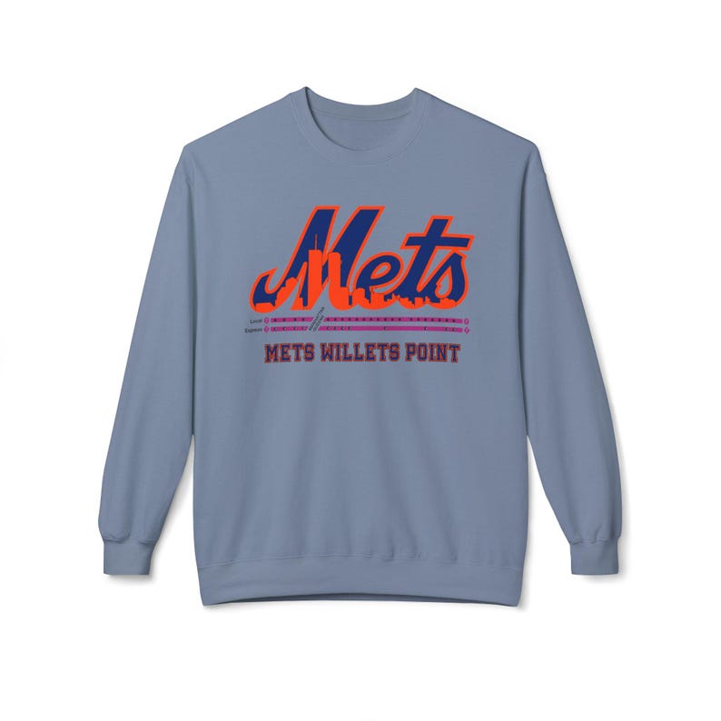Retro Mets Twin Towers Crewneck Sweatshirt: Vintage Baseball Apparel - Etsy