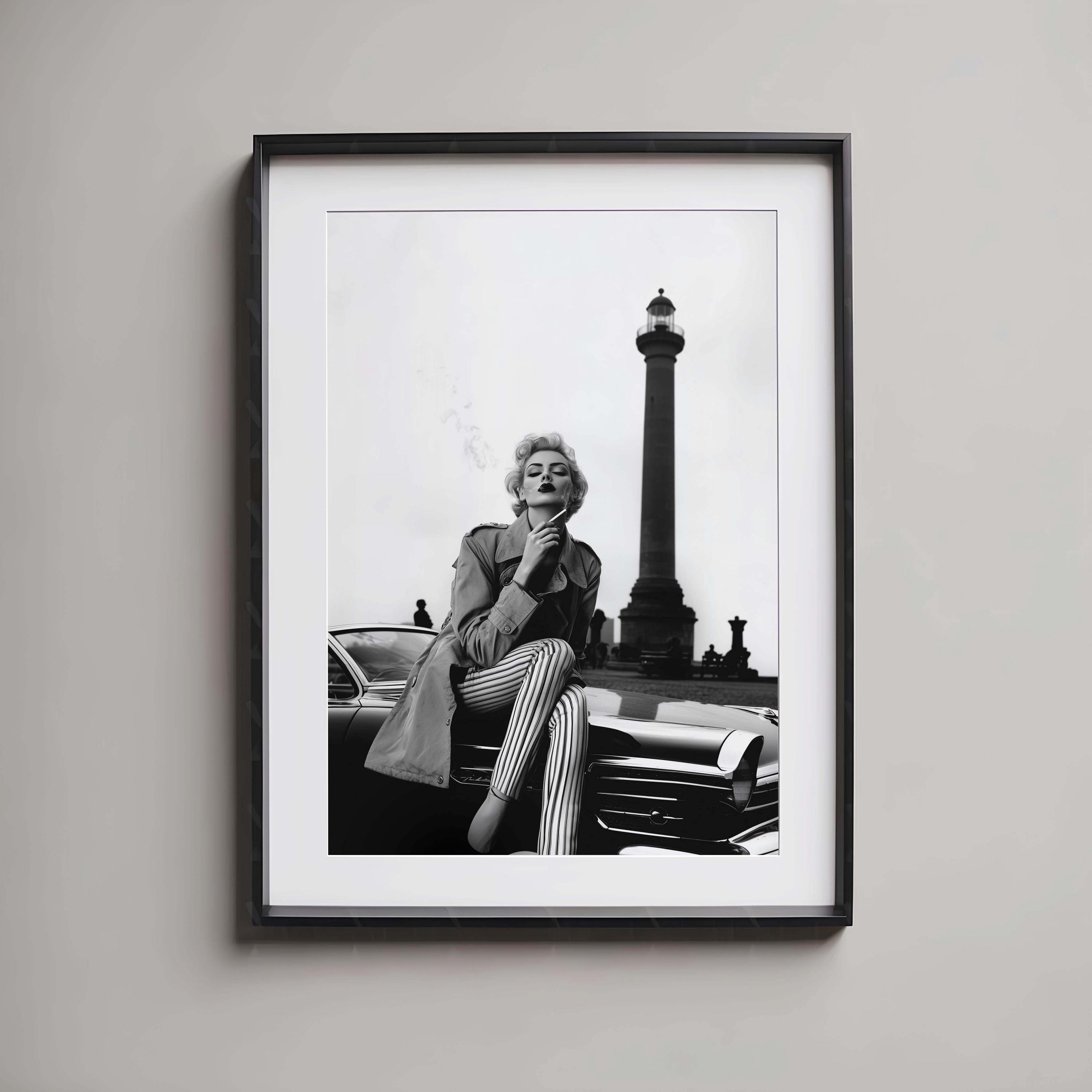 Old Hollywood Retro Starlet Classic Beauty Monochrome Glam Timeless ...