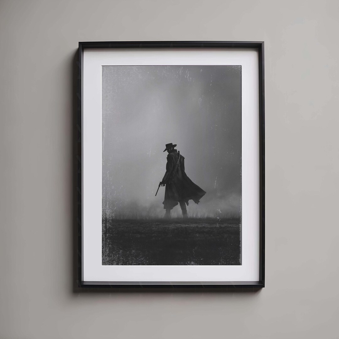 Cowboy Poster Western Art Texas Cowboy Print Rodeo Style Wild West Wall ...
