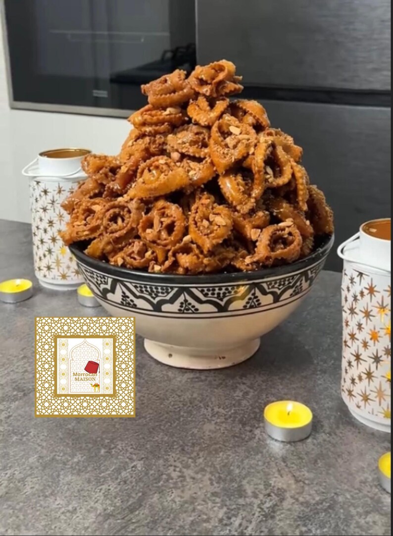 Handmade Moroccan Chebakia Sweets | Almond Shabakia | Fedex Shipping - Etsy