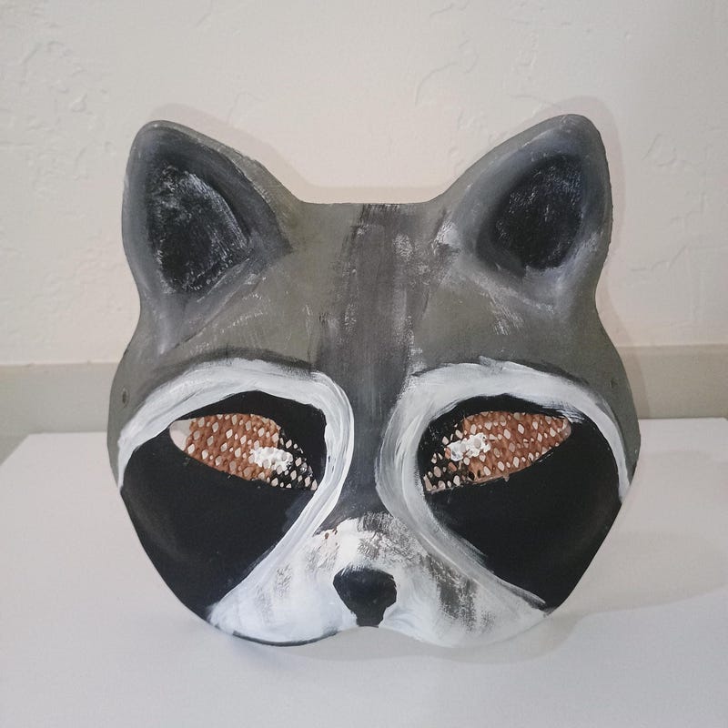 Therian Raccoon Mask - Etsy