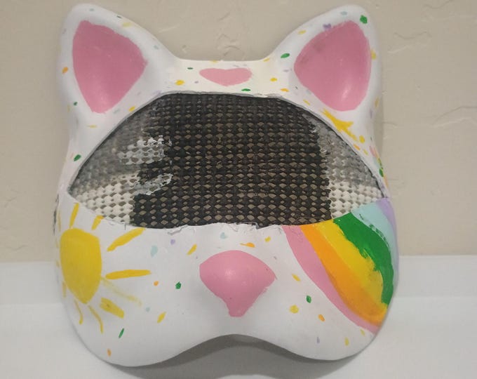 Weirdcore Eye Cat Therian Mask - Etsy