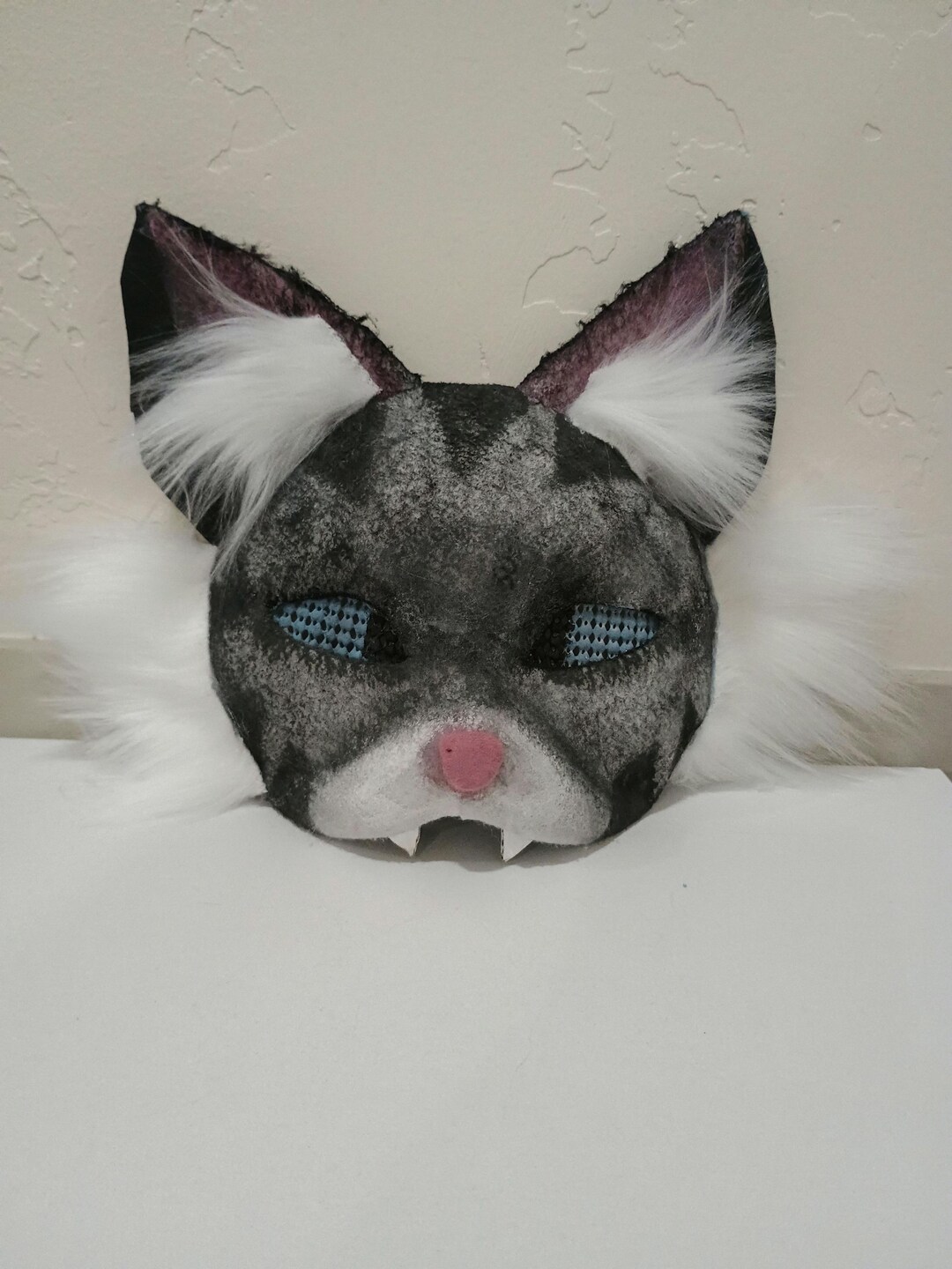 Grey Therian Cat Mask - Etsy