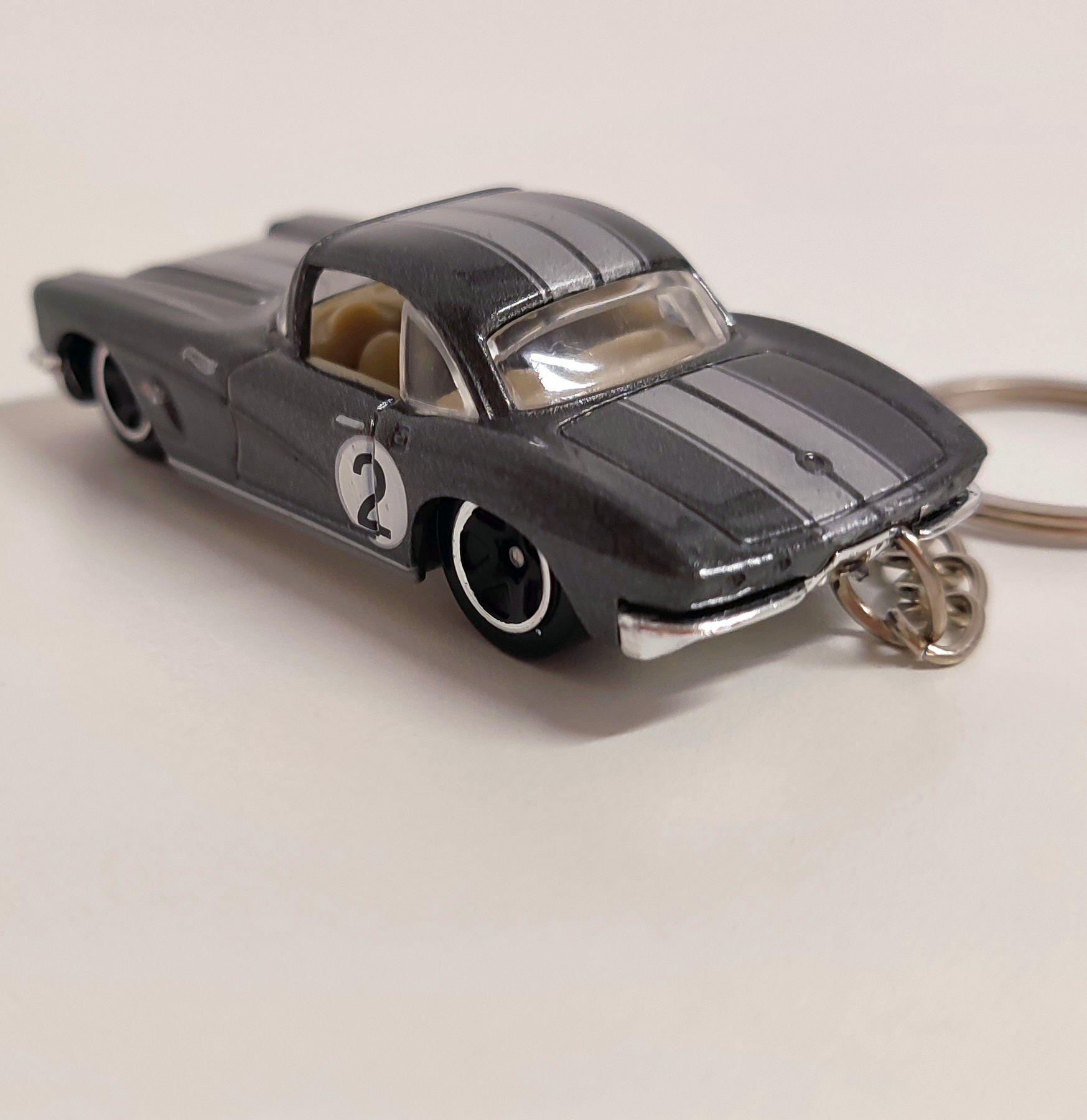Keychain Corvette 1962 Diecast Mini Toy Car Key Keychain Accessories ...