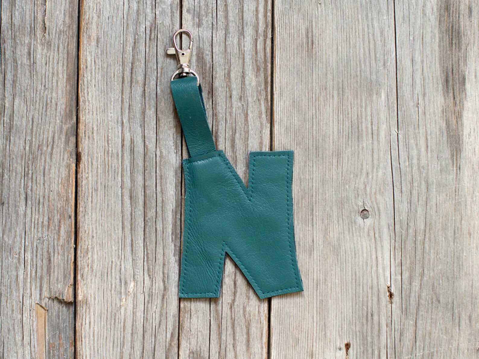 Personalized Bag Charm Leather Monogram Initial Letter Luggage Tag ...