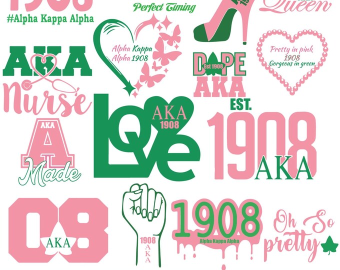 Alpha Kappa Alpha Sorority Svg – AKA Svg - Pretty Girls Sorority Svg ...
