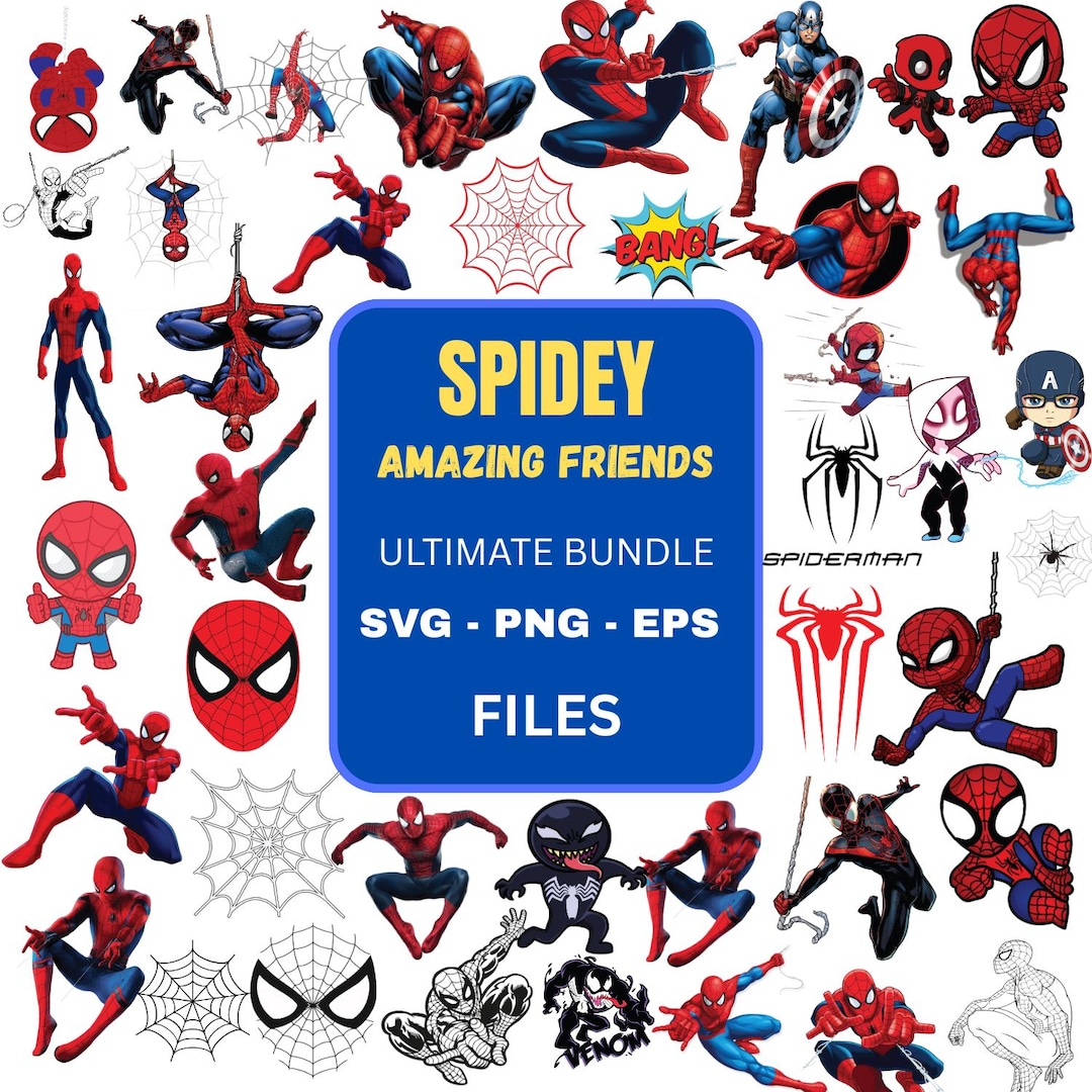 Spiderman Svg Bundle,spiderman Png Bundle,spiderman Svg,spiderman ...