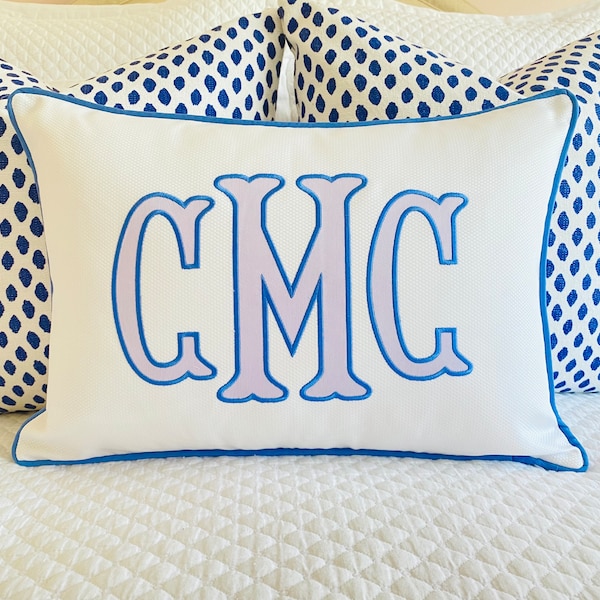 Monogram Pillow - Etsy