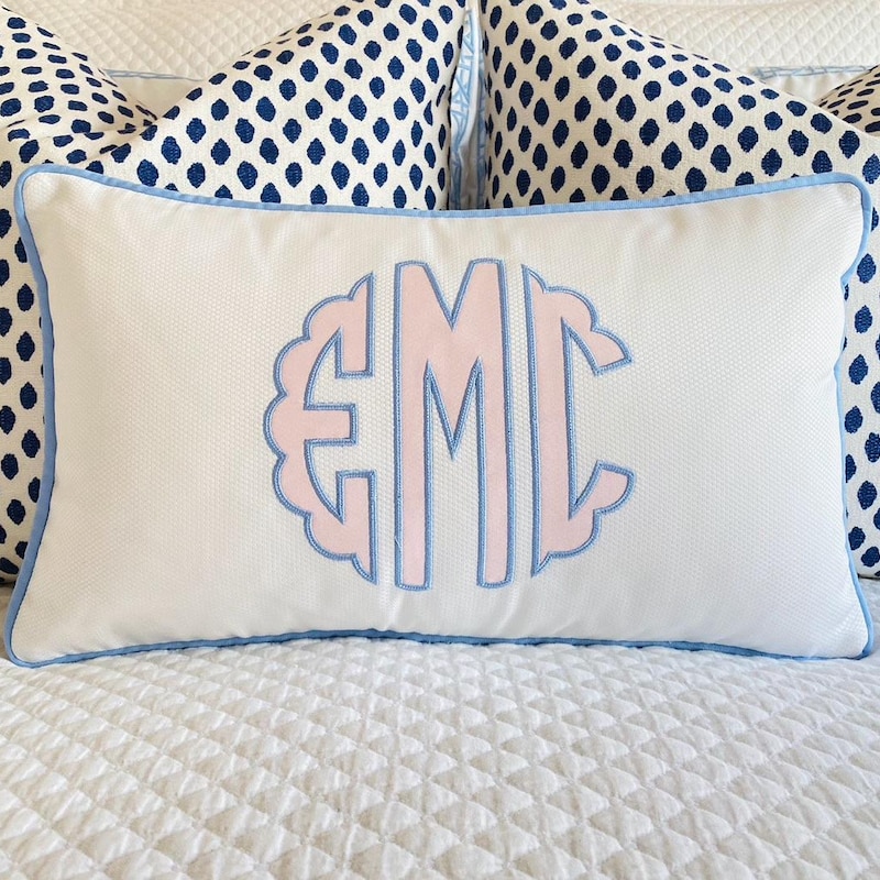 Monogram Pillow - Etsy