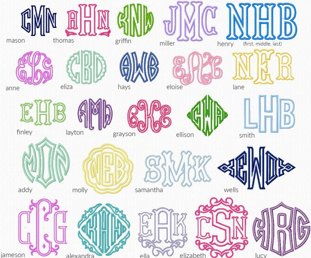 Applique Monogram Pillow Cover | Etsy