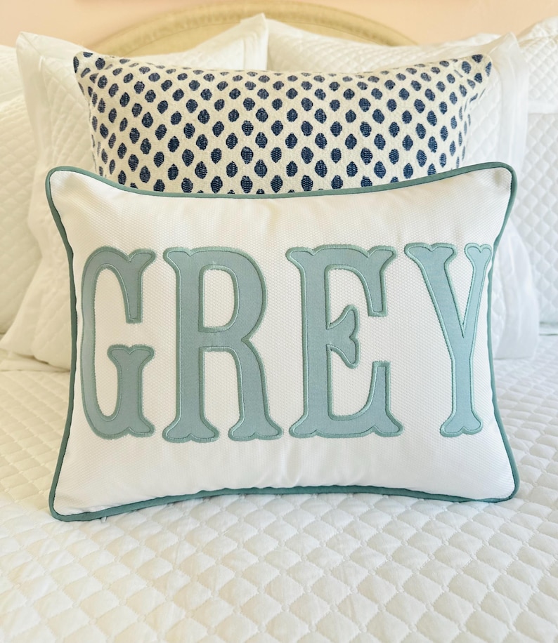 Applique Name Pillow Cover - Etsy
